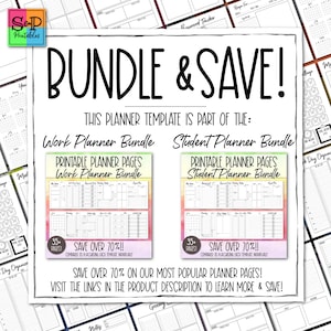 Printable Meeting Notes Template, Work Day Organizer, Office Organizer ...