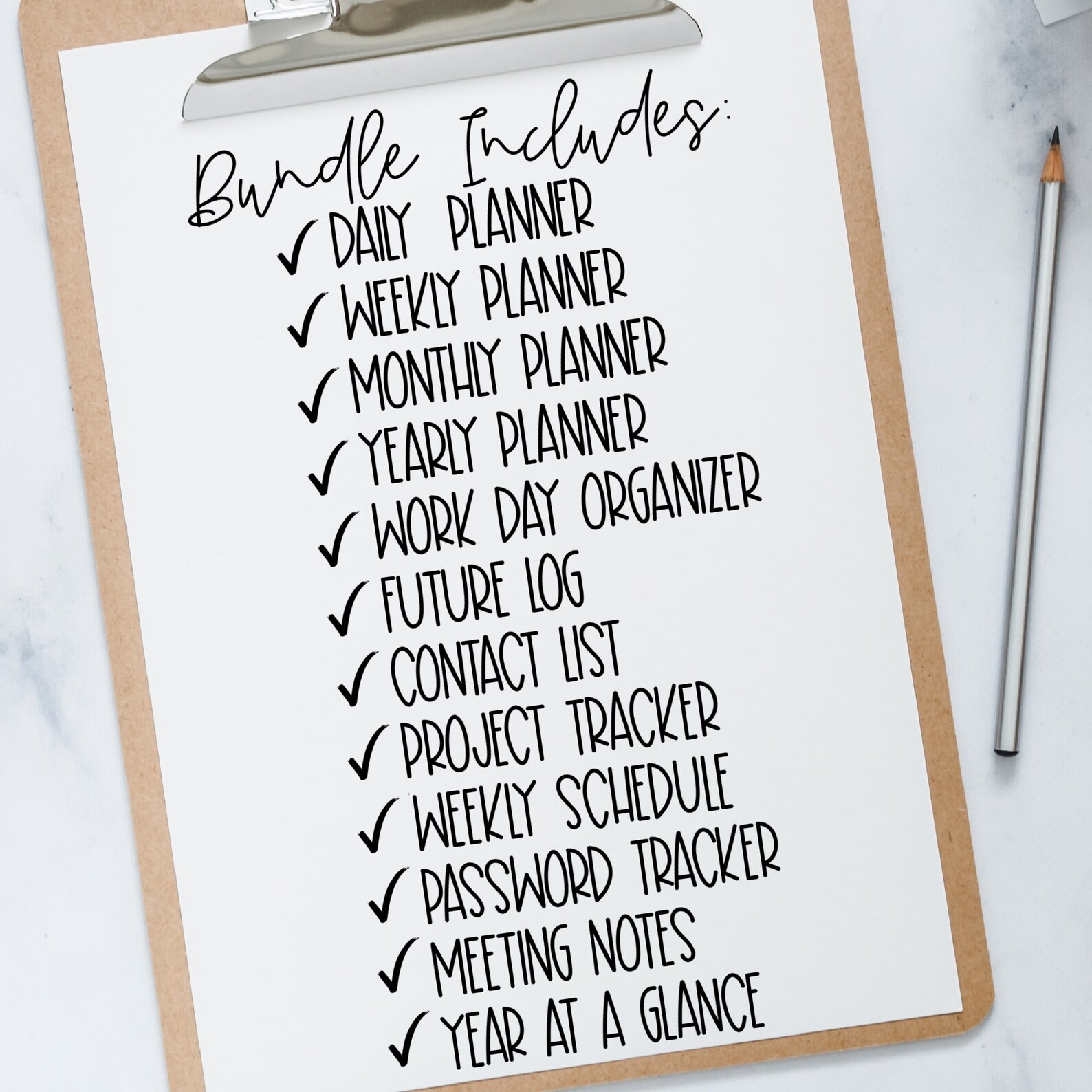 Bestsellers Printable Work Planner Bundle, Daily Printable Planner ...