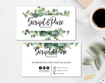 Business Card Business Card Template Business Cards - Etsy