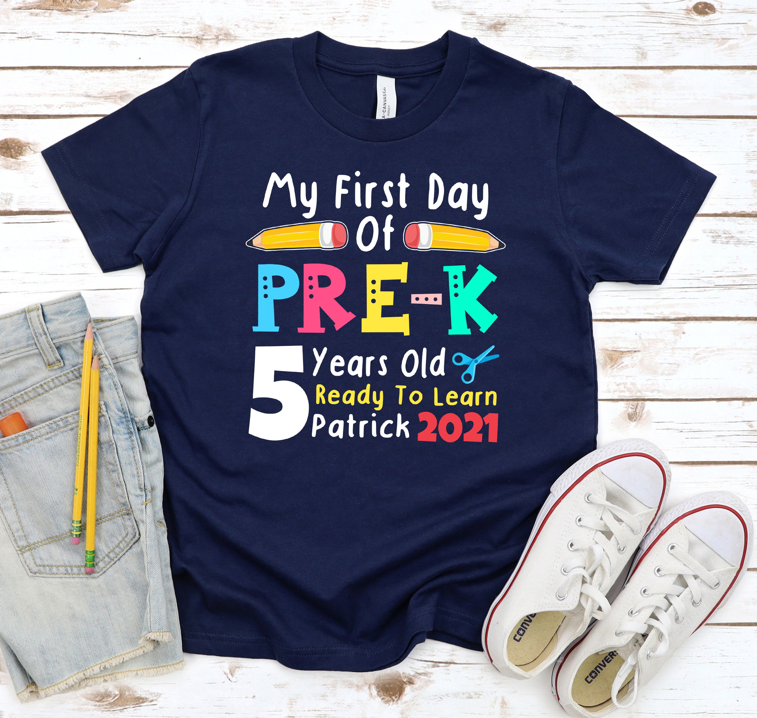 Personalized Pre K Shirt My First Day Of Pre K T Shirt First Etsy personalized-pre-k-shirt-my-first-day-of-pre-k-t-shirt-first-etsy