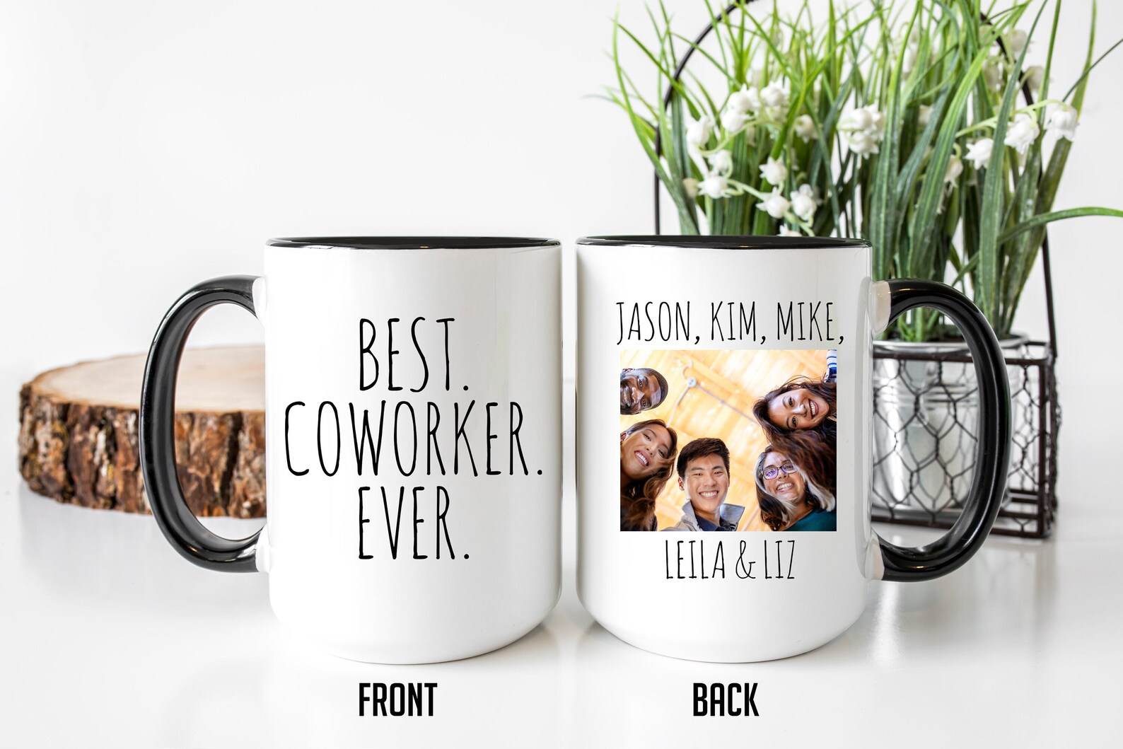 Best Coworker Ever Mug Photo Mug For Co-worker Coworker | Etsy