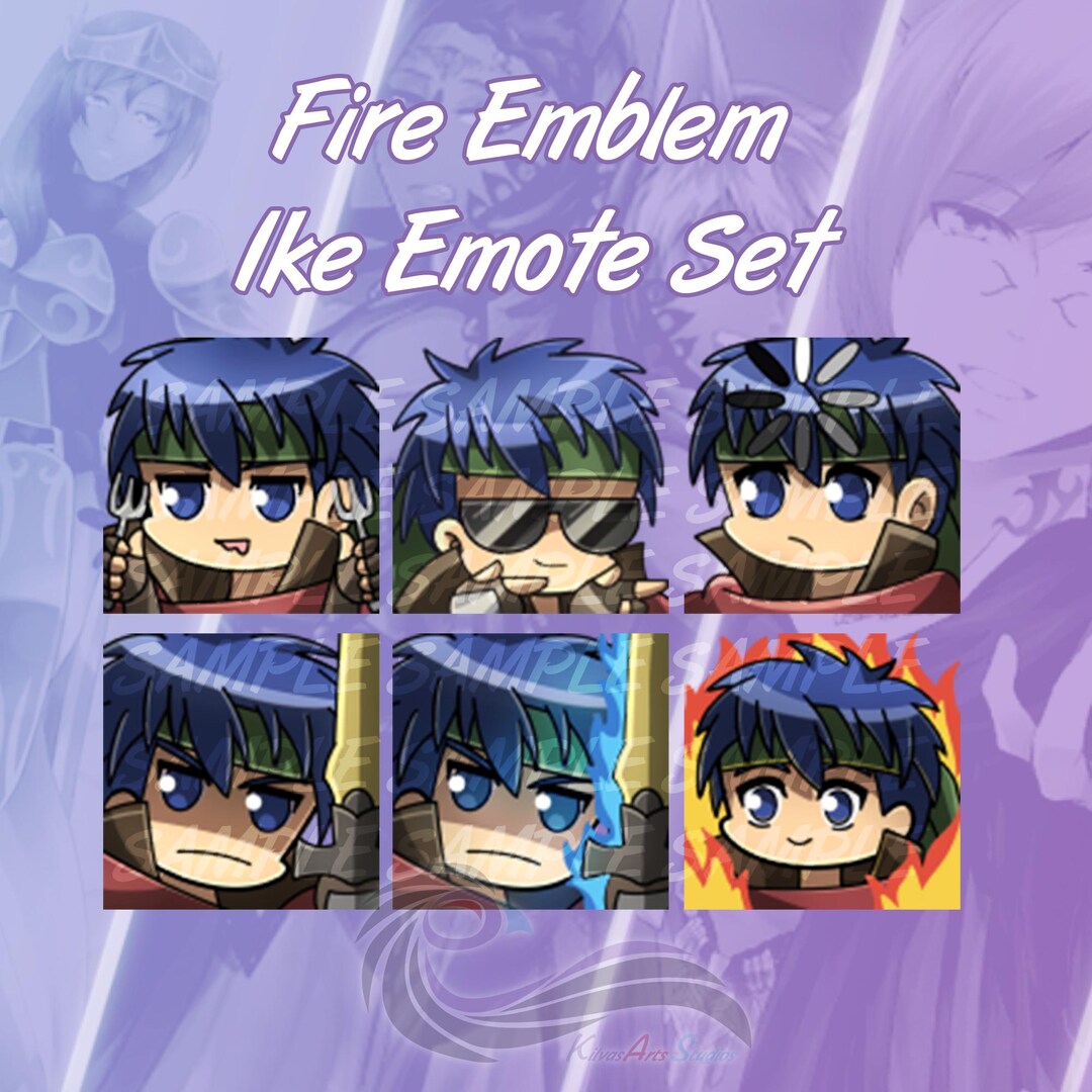 Fire Emblem Ike Emote Set - Etsy