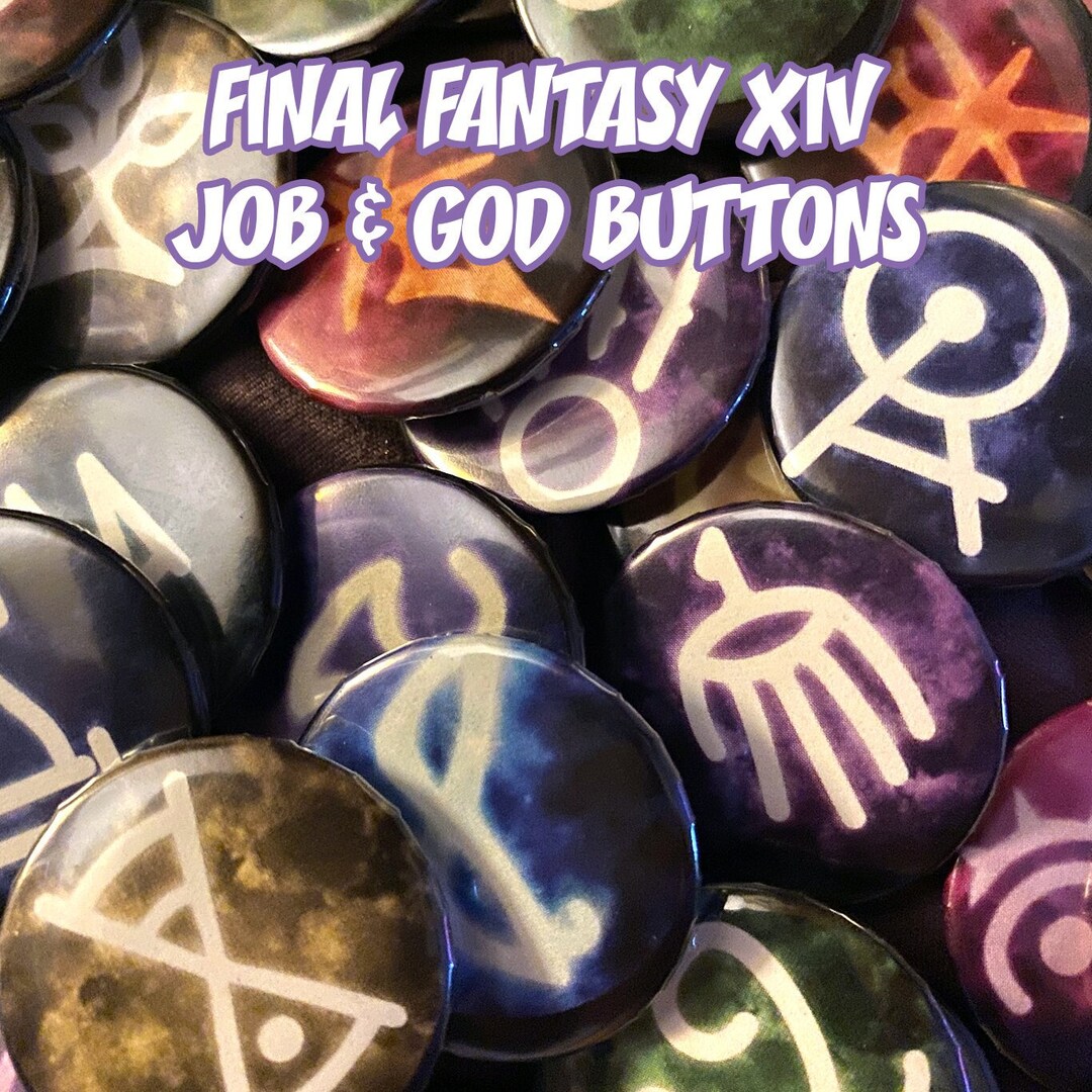 Final Fantasy XIV Jobs and Gods Buttons (1.25in) - Etsy