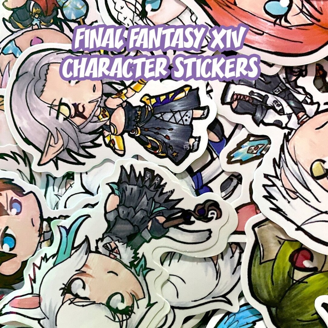 Final Fantasy XIV Character Stickers - Etsy