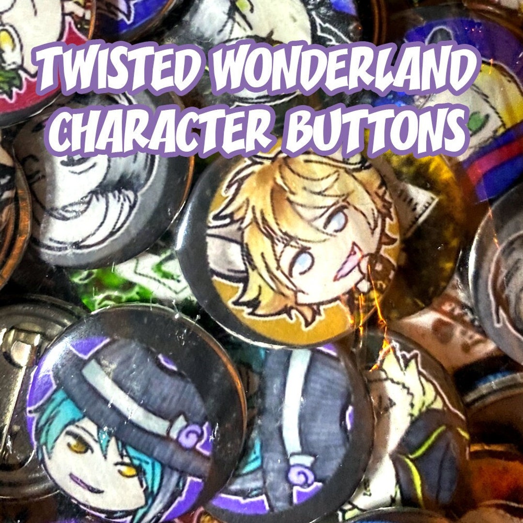 Twisted Wonderland Buttons 1 25in Etsy