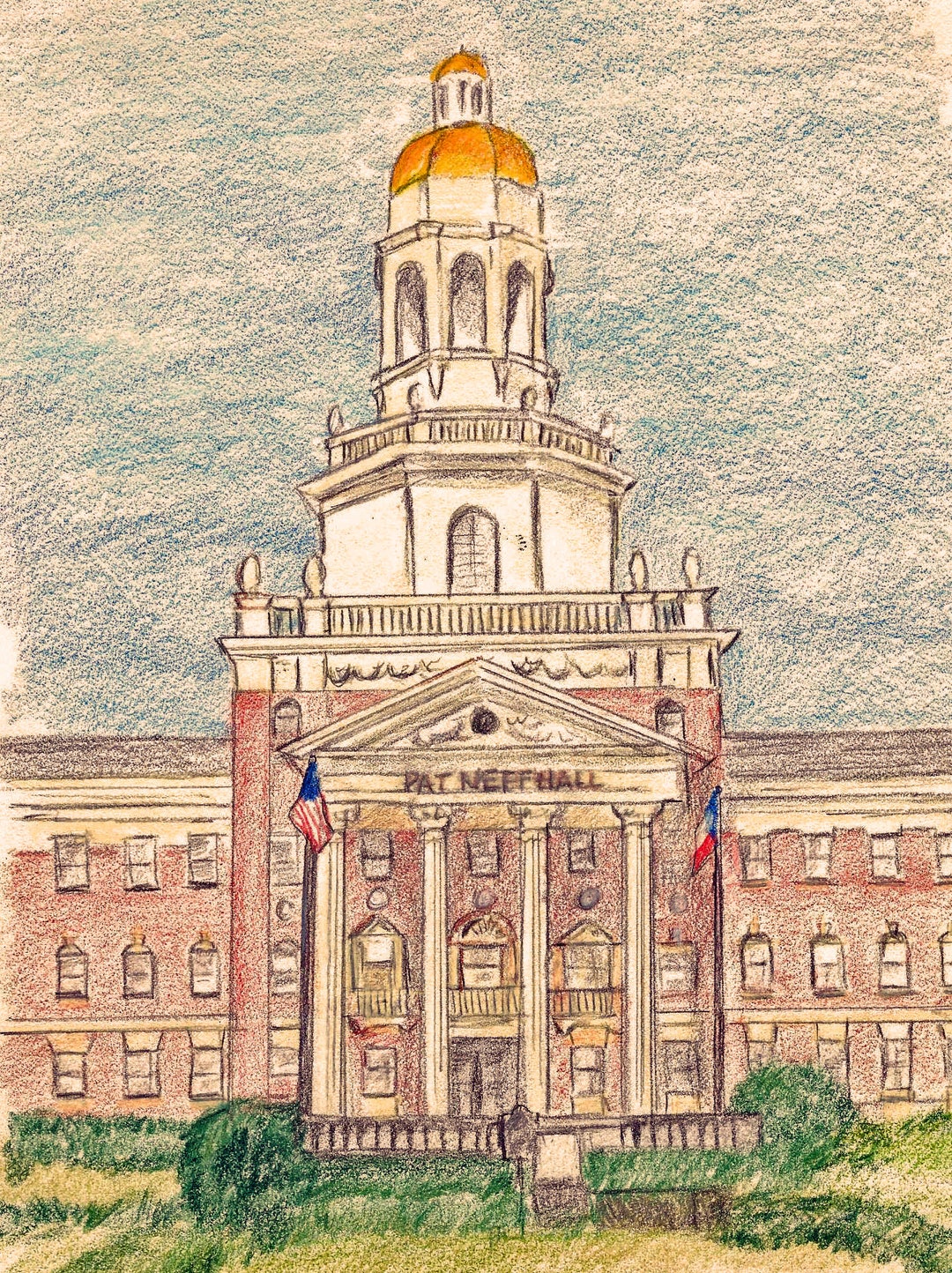 Pat Neff Hall, Baylor University, Waco, Texas - Etsy