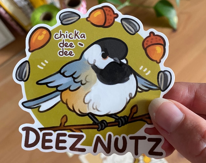 Chickadeez Nuts Sticker - Etsy