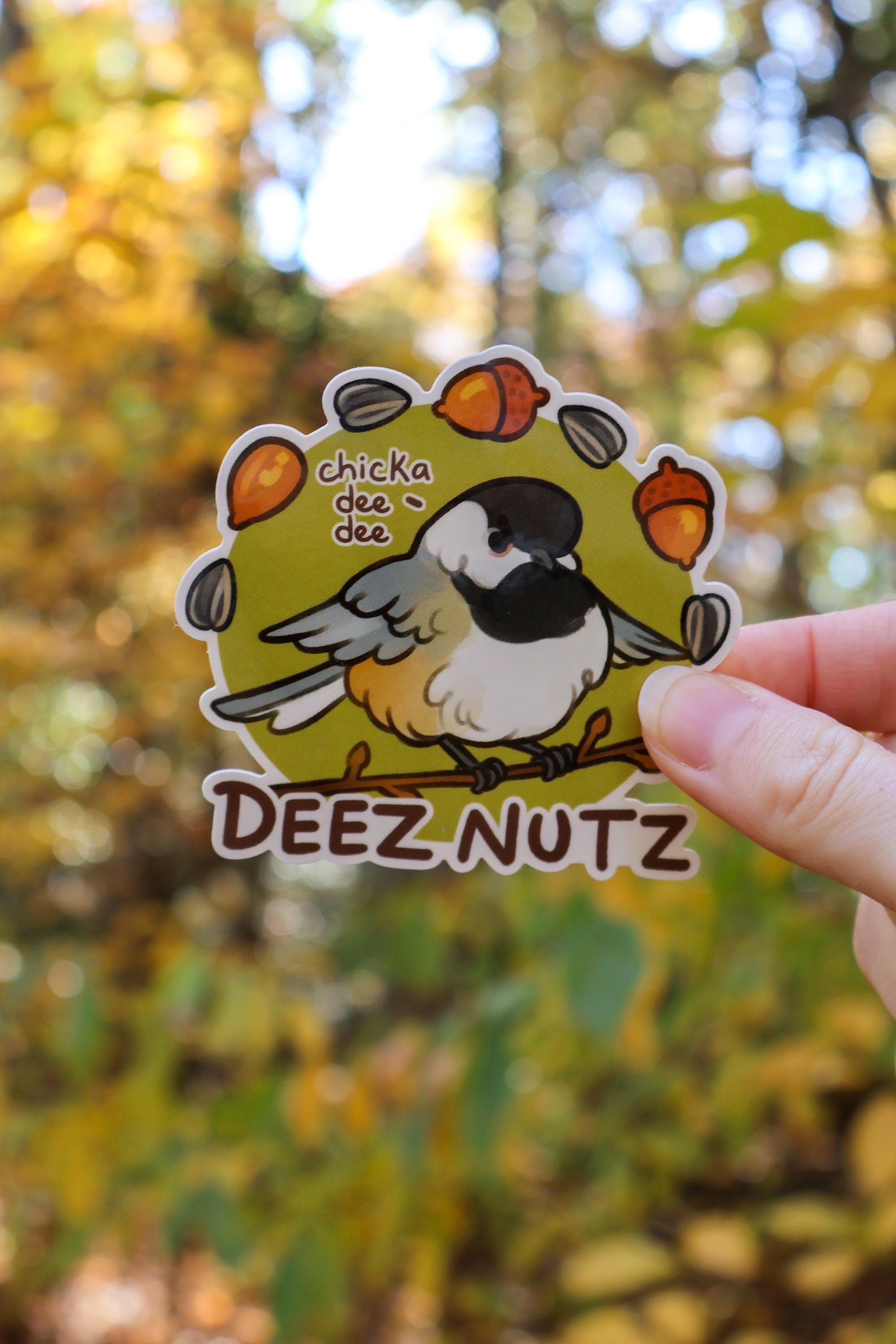 Chickadeez Nuts Sticker - Etsy
