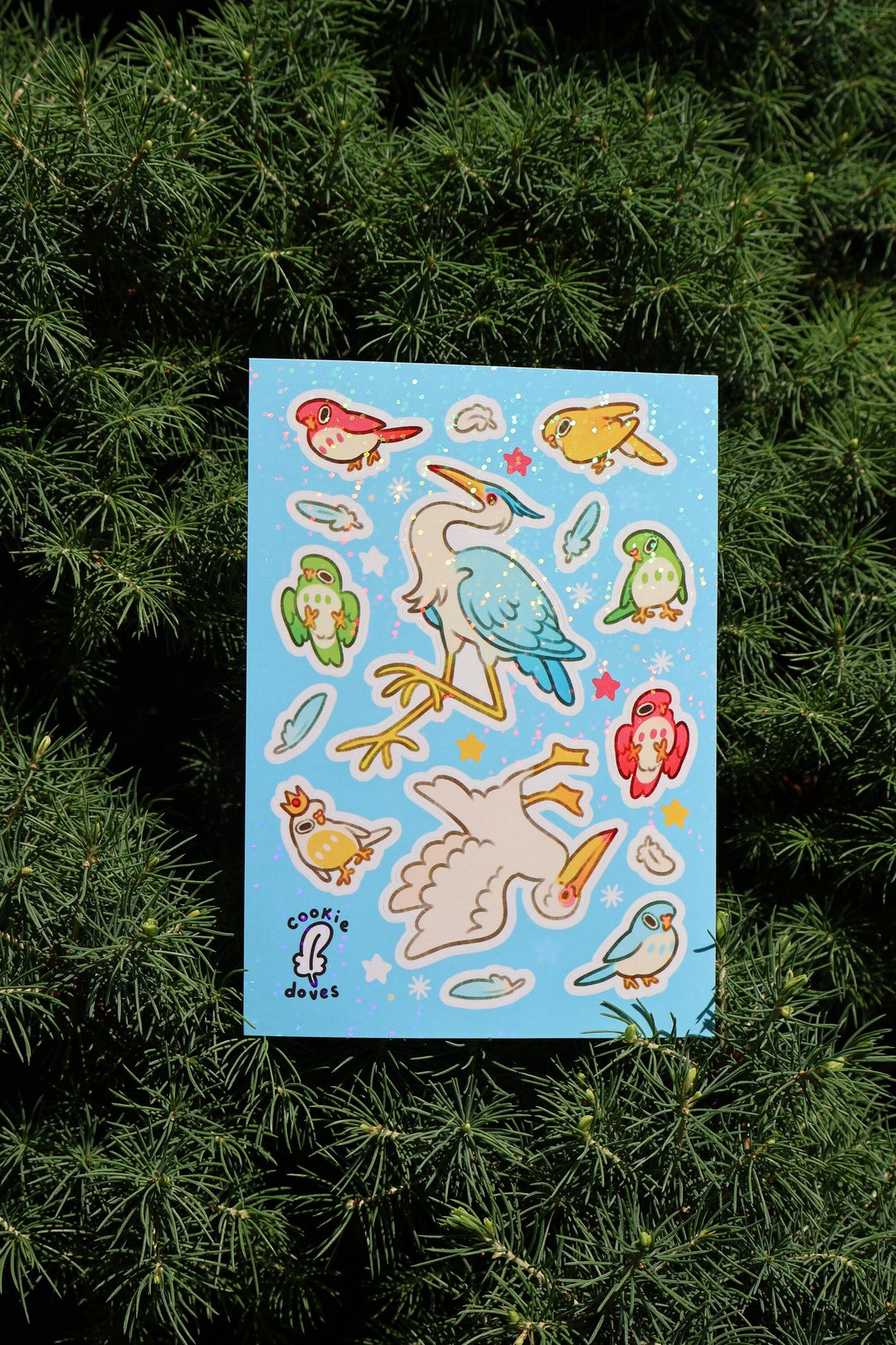 Birds From the Boy and the Heron ~ Holo Sticker Sheet - Etsy