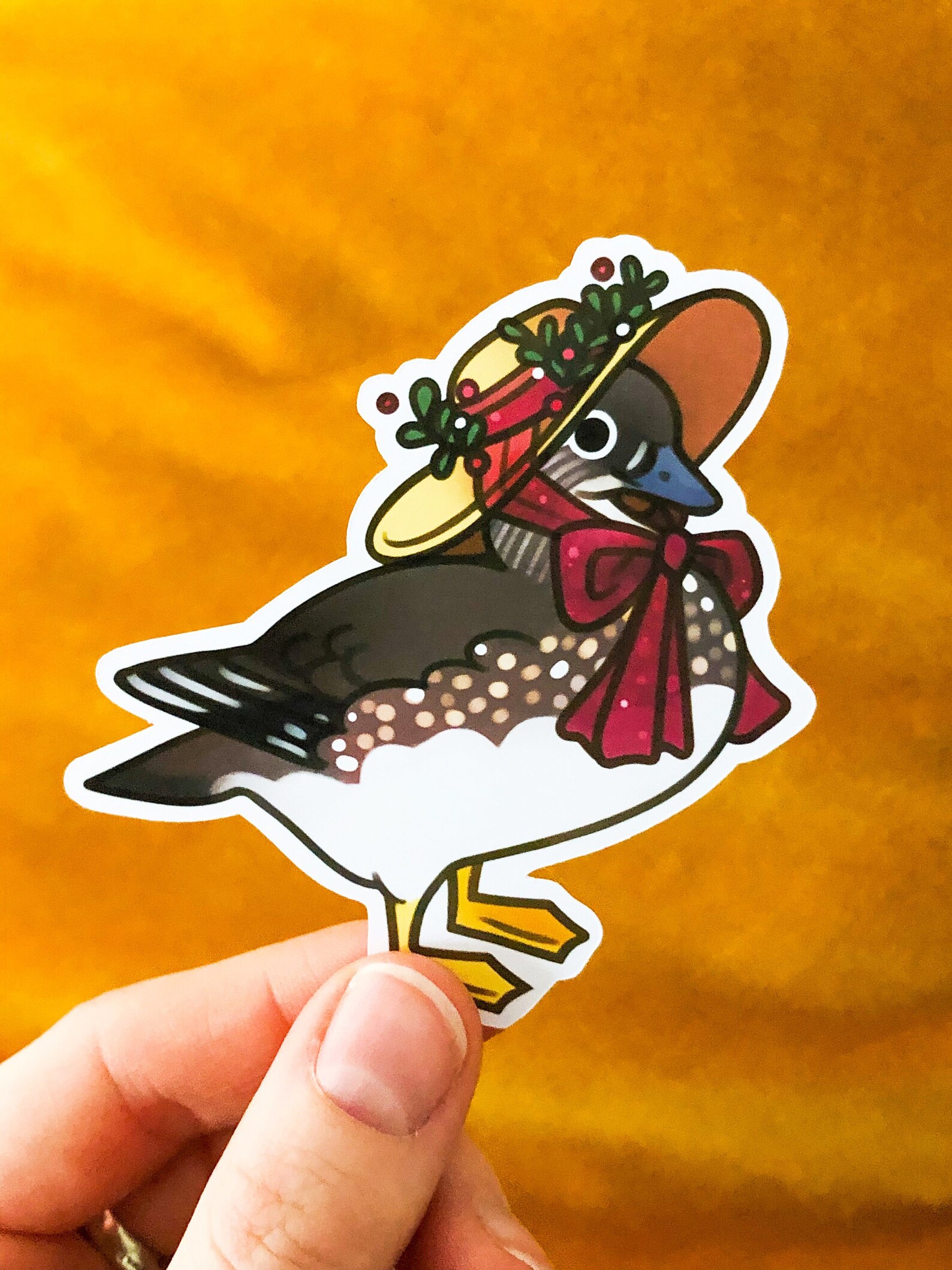 Mandarin Duck Couple Eco Stickers - Etsy