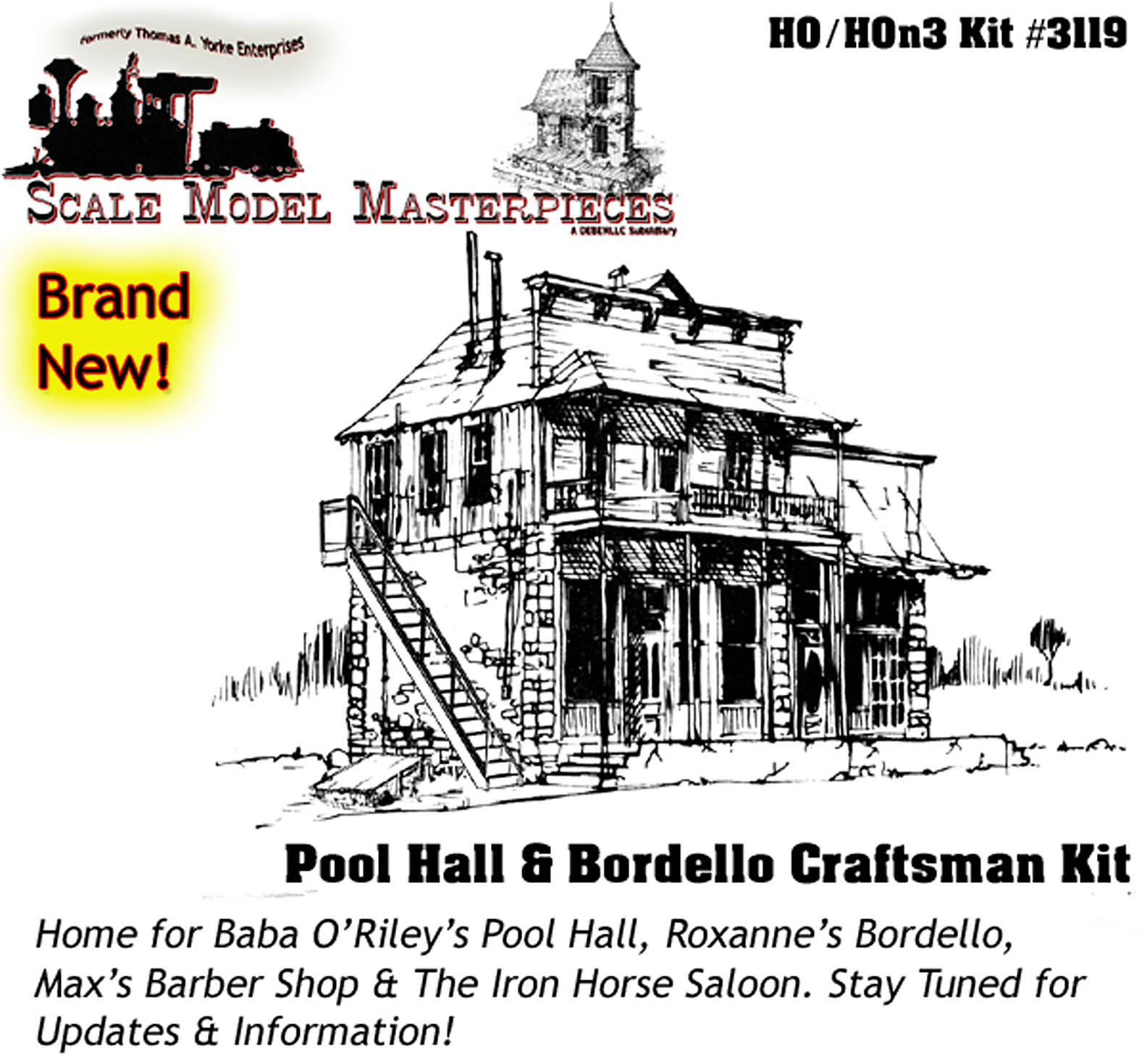 Scale Model Masterpieces/thomas Yorke Bordello & Pool Hall Craftsman ...
