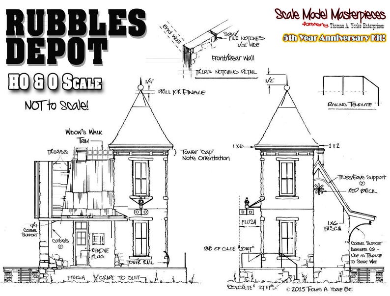 Scale Model Masterpieces/thomas Yorke Rubbles Depot Craftsman Kit-ho/1: ...