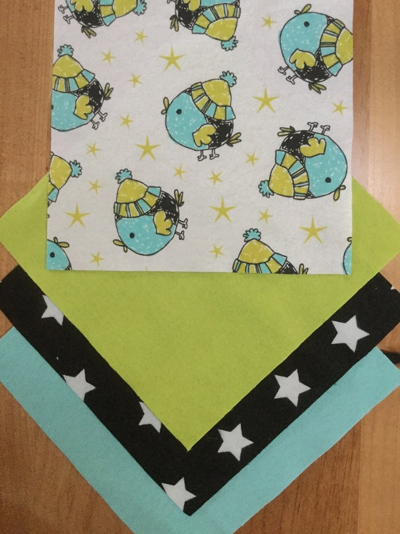 Blue Bird Rag Quilt Kit | Etsy