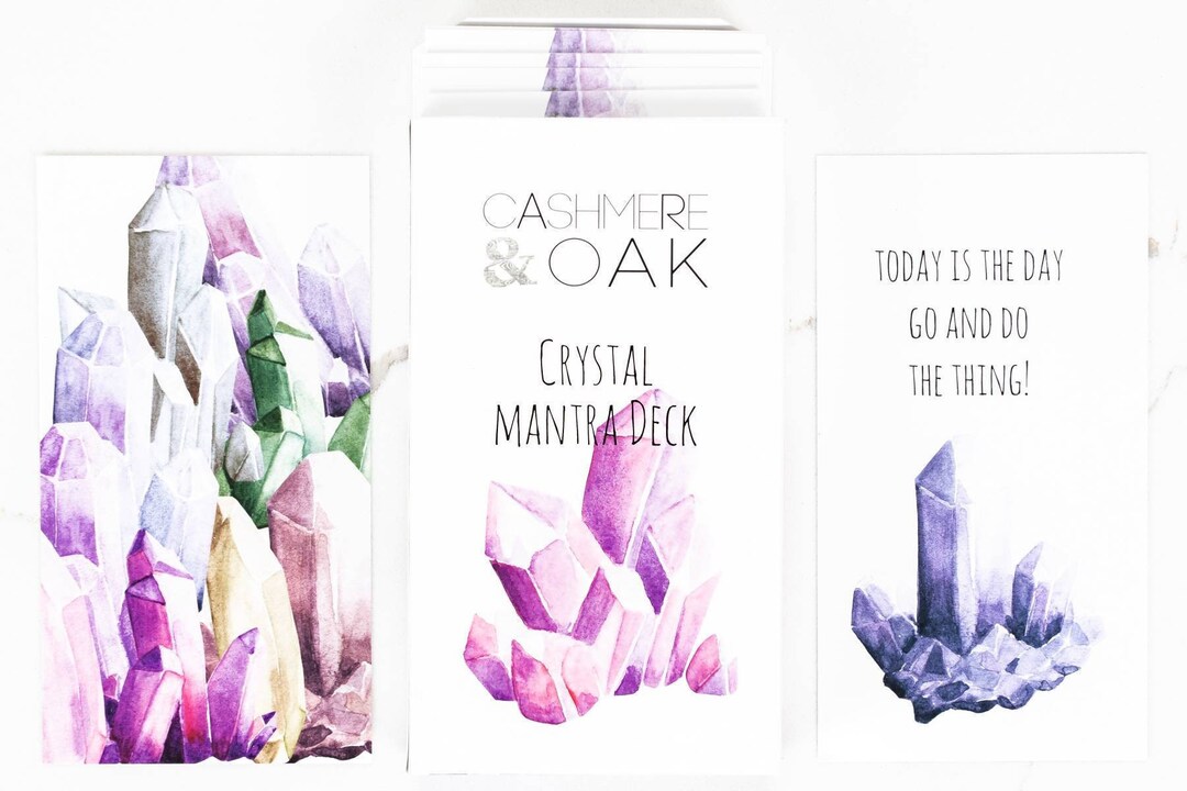 Crystal Affirmation Card Deck | Tarot Card Deck | Oracle Deck | Tarot ...