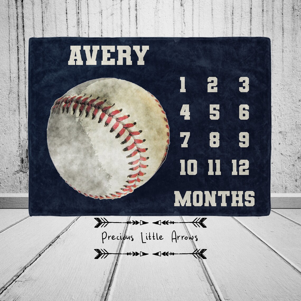 Baseball Milestone Blanket/ Sports Milestone Blanket/ Baseball - Etsy
