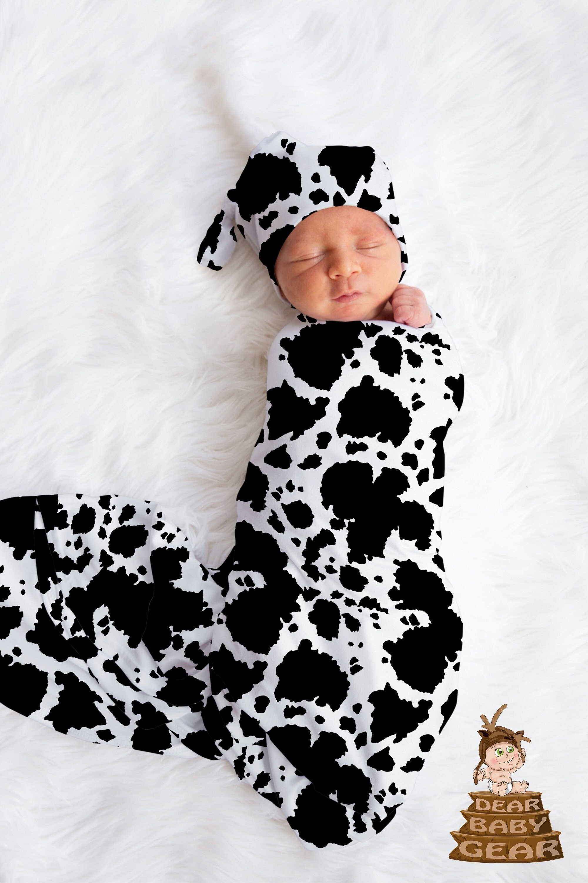 Cow Print Baby Items