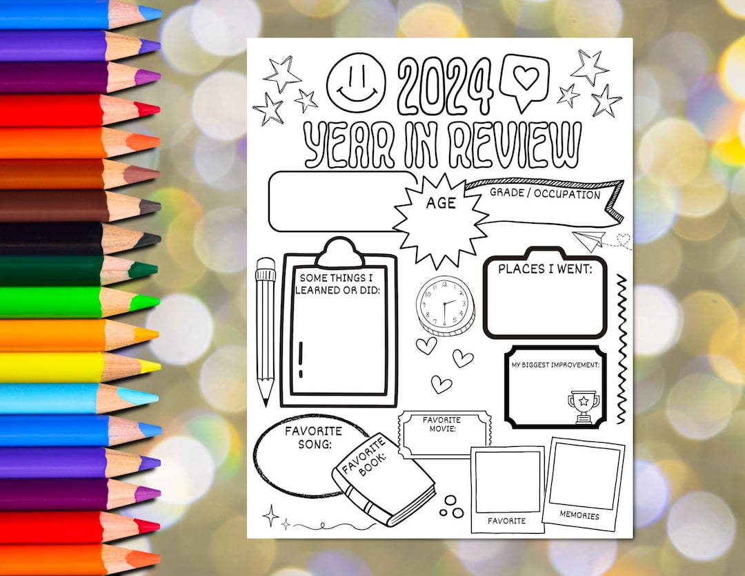 2024 Year in Review- Looking Back at 2024 Instant Download Print at ...