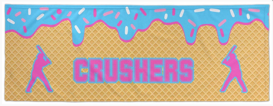 Custom Cooling Rags, Baseball Team Gift, Cooling Cloths for Sports Team ...