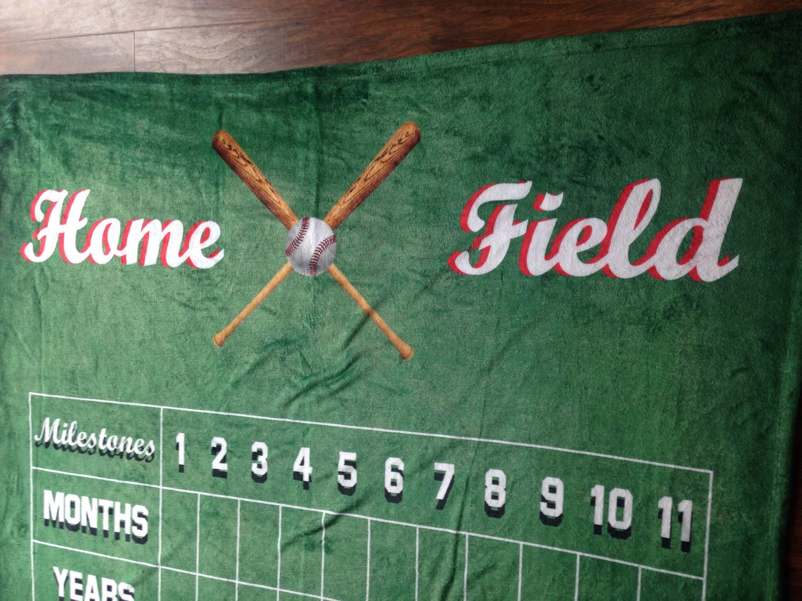 Boys Baseball Milestone Blanket // Sports Milestone Photo | Etsy