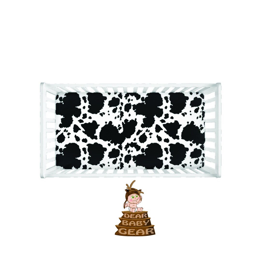 Cow Print Crib Sheet / Custom Swaddle Blanket Set/ Farm Baby Blanket ...