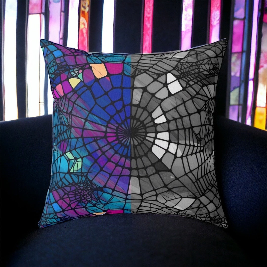Nevermore Academy Ophelia Hall Stained Glass Window 2 Sided Square ...