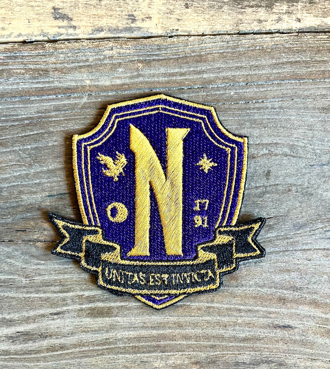 Nevermore Academy Wednesday Addams Never More School Crest Embroidered ...