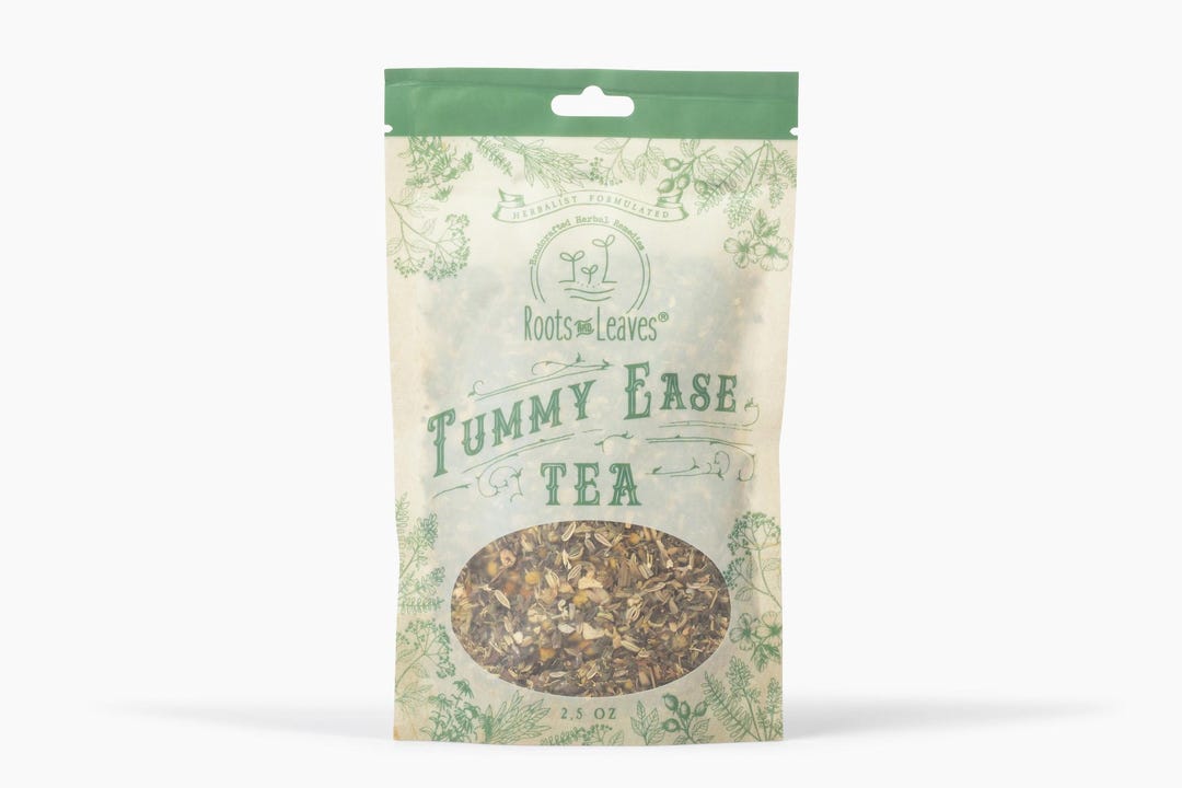 Tummy Ease Tea- 100% Organic, Large- 75 Servings - Etsy
