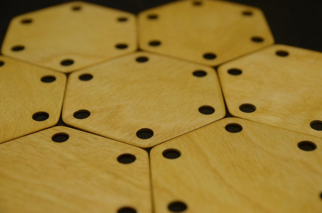 Hexagonal Tablets for Weaving / 6 Holes Tablet Weaving Cards ...