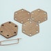 Weaving Tablets / Hexagonal Tablets / 6 Holes Cards / Dark Brown Cards ...