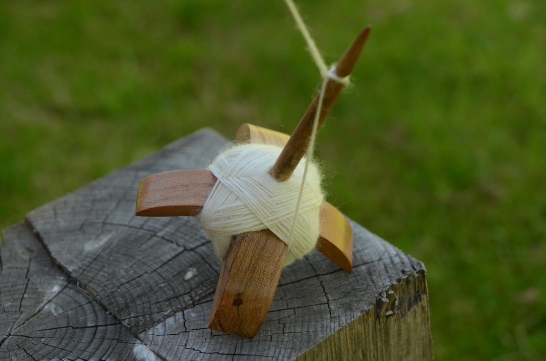 Handcrafted Turkish Spindle | Mango Wood Drop Spindle for Spinning Wool ...