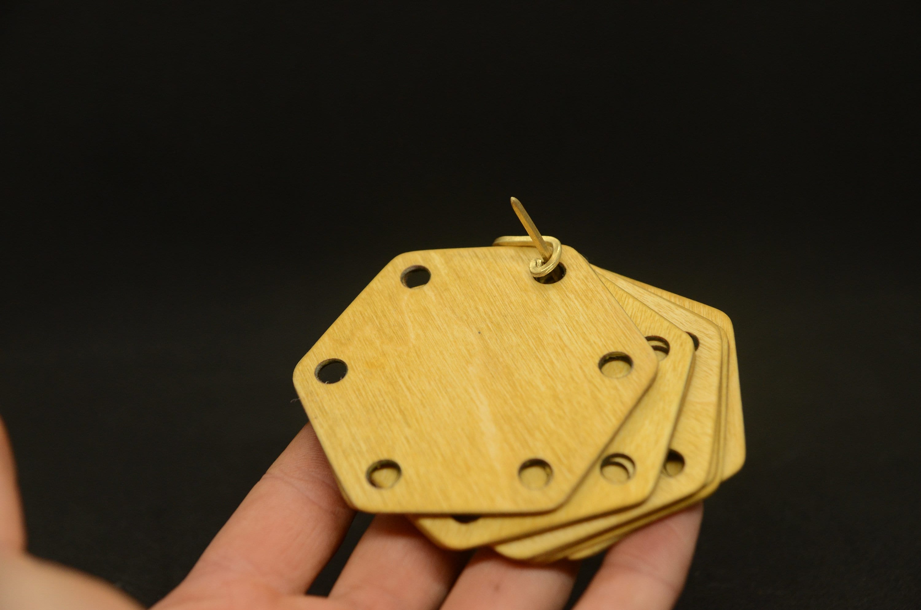 Hexagonal Tablets for Weaving / 6 Holes Tablet Weaving Cards / | Etsy