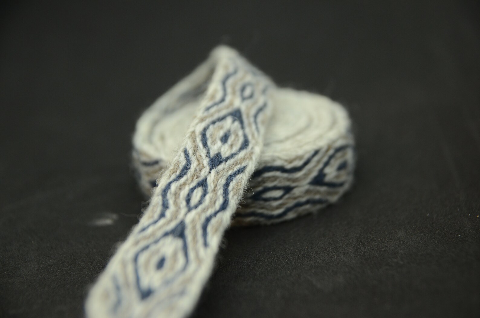 Tablet Weaving Braid/ Viking Trim / Card Woven Belt / Handwoven Woolen ...