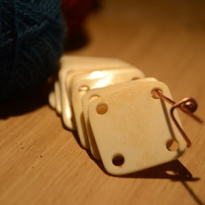 Bone Weaving Tablets Small Weaving Tool 4x4 Weaving Cards - Etsy