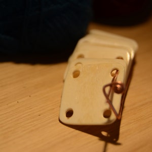 Bone Weaving Tablets Small Weaving Tool 4x4 Weaving Cards - Etsy