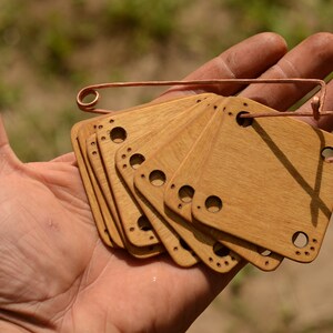 Tablet Weaving Cards, 6 Cm X 6 Cm, Tablet Weaving Kit, Dotted Tablets ...