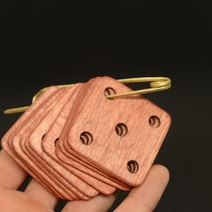 Tablet Weaving Cards /5 Holes Weaving Cards/ Wooden Tablets / Set of 8 ...