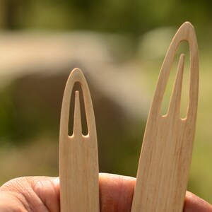 Set of 2 Shuttles, Netting Shuttle, Horn Beam Wood, Weaving Shuttle ...