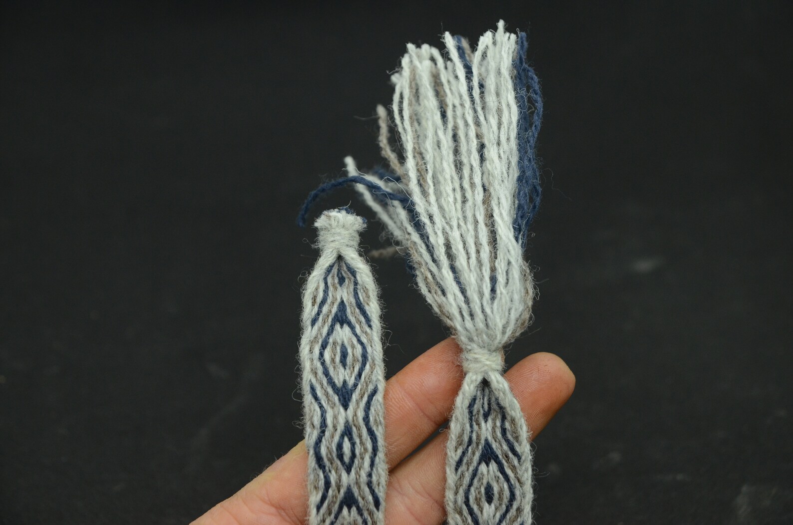 Tablet Weaving Braid/ Viking Trim / Card Woven Belt / Handwoven Woolen ...