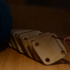 Bone Weaving Tablets Small Weaving Tool 4x4 Weaving Cards - Etsy