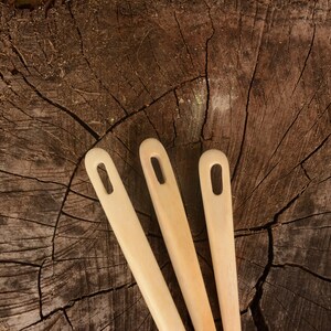 Bone Needles, With Case, Set of 3, Handmade Needle, Nålebinding ...