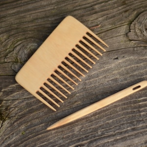 Weaving Comb, Comb With Needle, Nalbinding Needle,tapestry Beater for ...