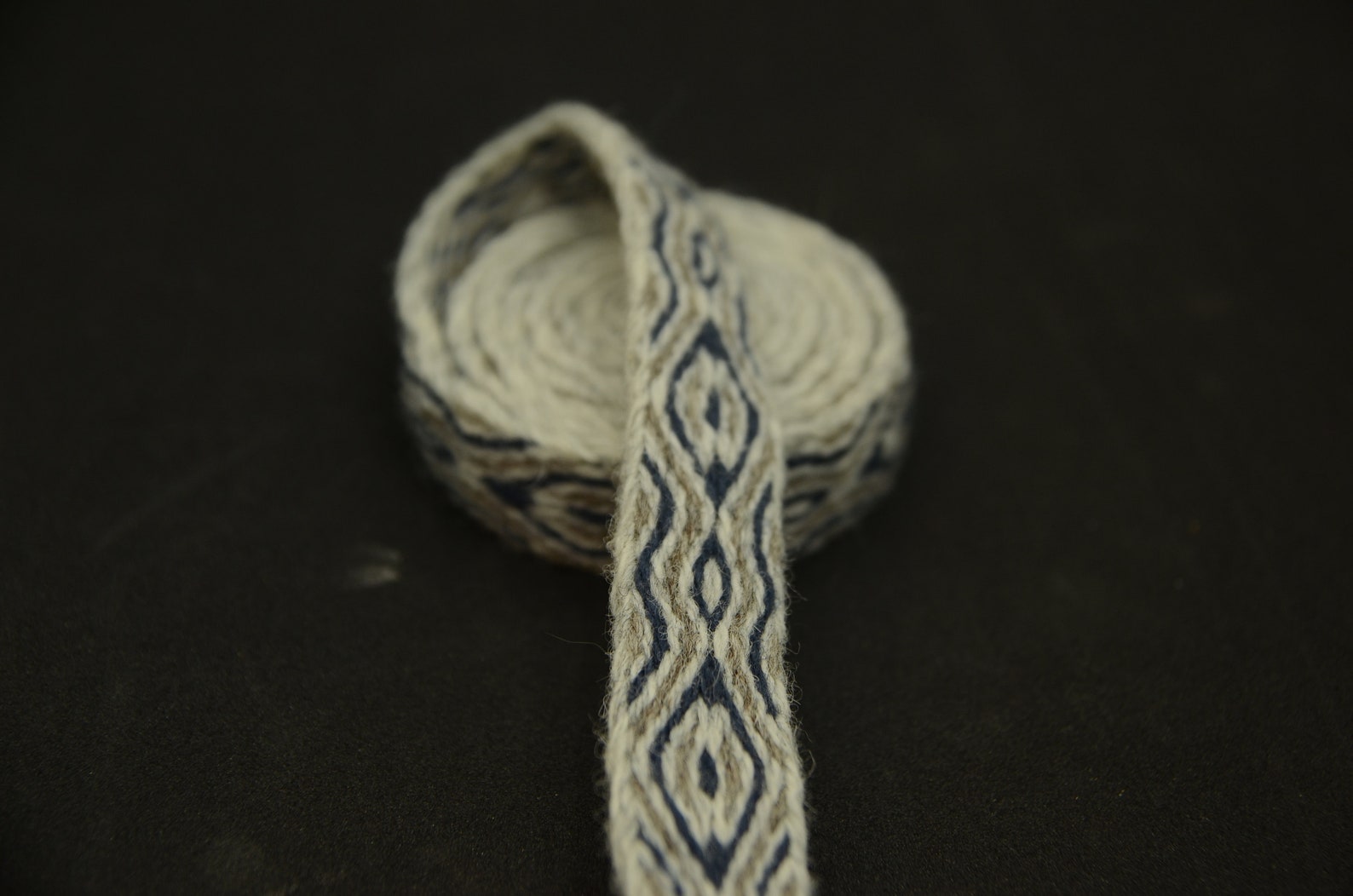 Tablet Weaving Braid/ Viking Trim / Card Woven Belt / Handwoven Woolen ...