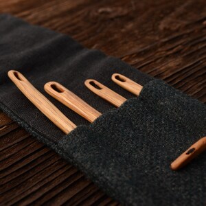 Needles for Naalbinding, Set of 4 Oaken Needles, Nalbinding, With Linen ...