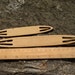 Set of 2 Shuttles, Netting Shuttle, Horn Beam Wood, Weaving Shuttle ...
