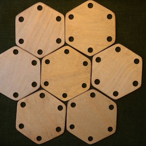 Tablet Weaving Cards, Hexagonal Tablets, Six Holes Tablets, Braid Belt ...