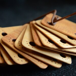 Tablet Weaving Cards / Wooden Weaving Tablets / Decorated Cards ...