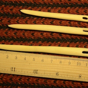 Set of 3 Nalbinding Needles / Nalbinding Needle / Wooden Needle ...
