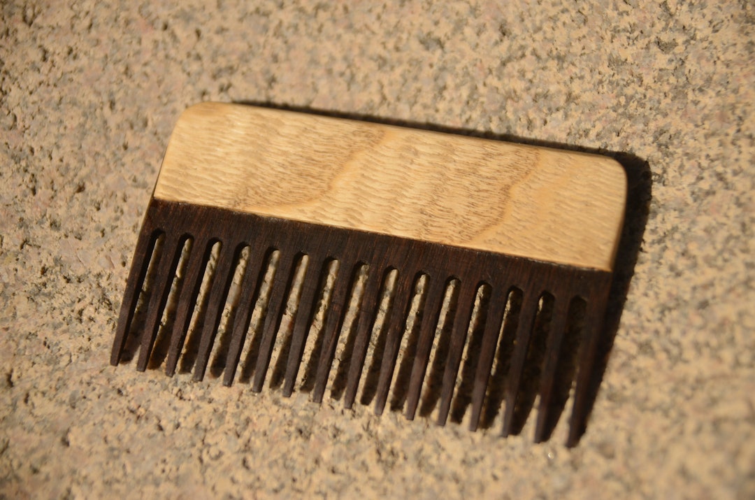 Weaving Comb, Comb With Needle, Black Oak, Dark Oak, Nalbinding Needle ...