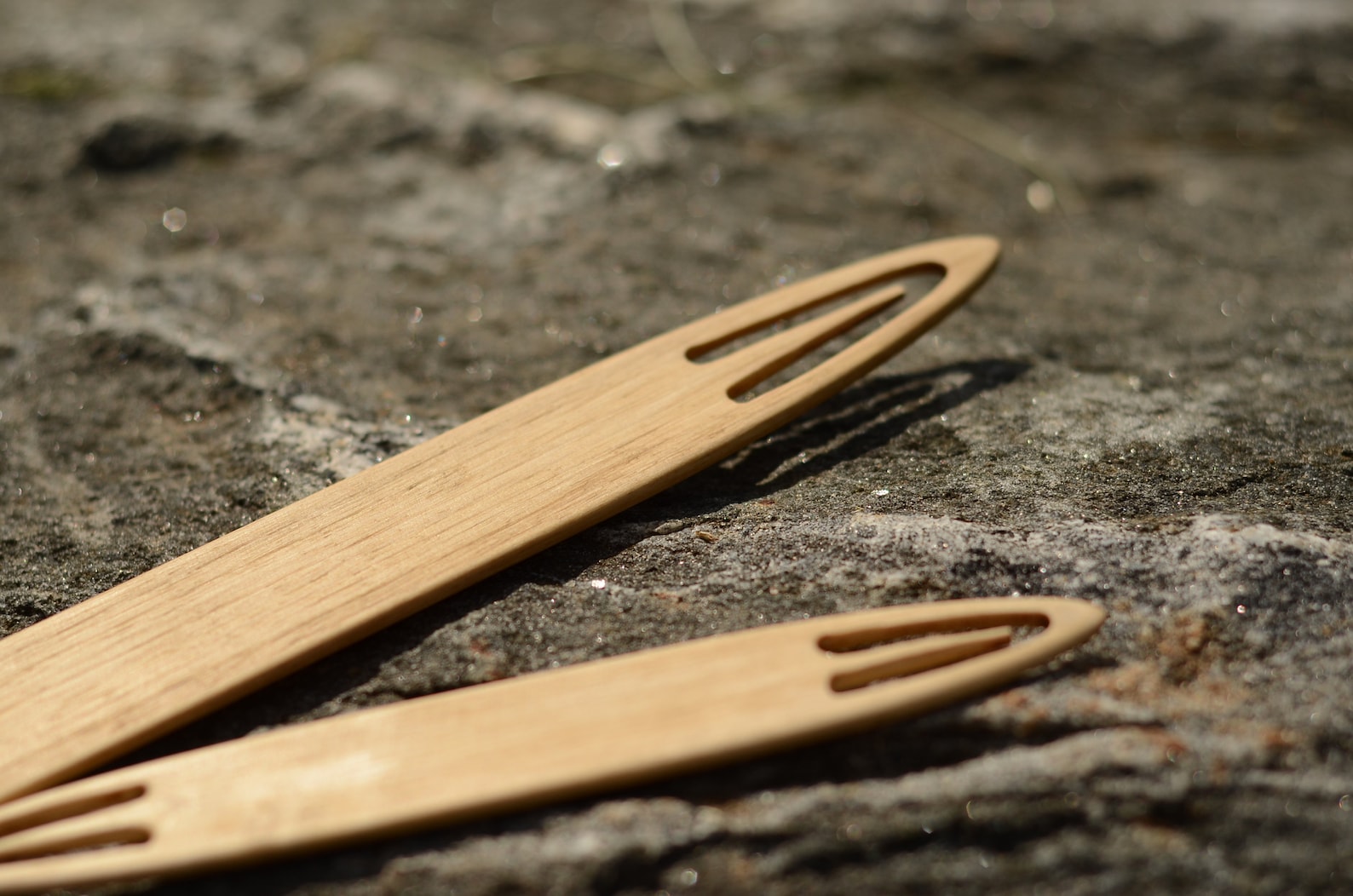 Set of 2 Shuttles Netting Shuttle Horn Beam Wood Weaving - Etsy