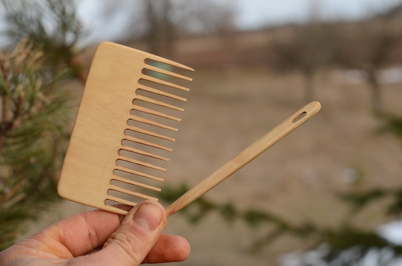 Weaving Comb Comb With Needle Nalbinding Needletapestry | Etsy